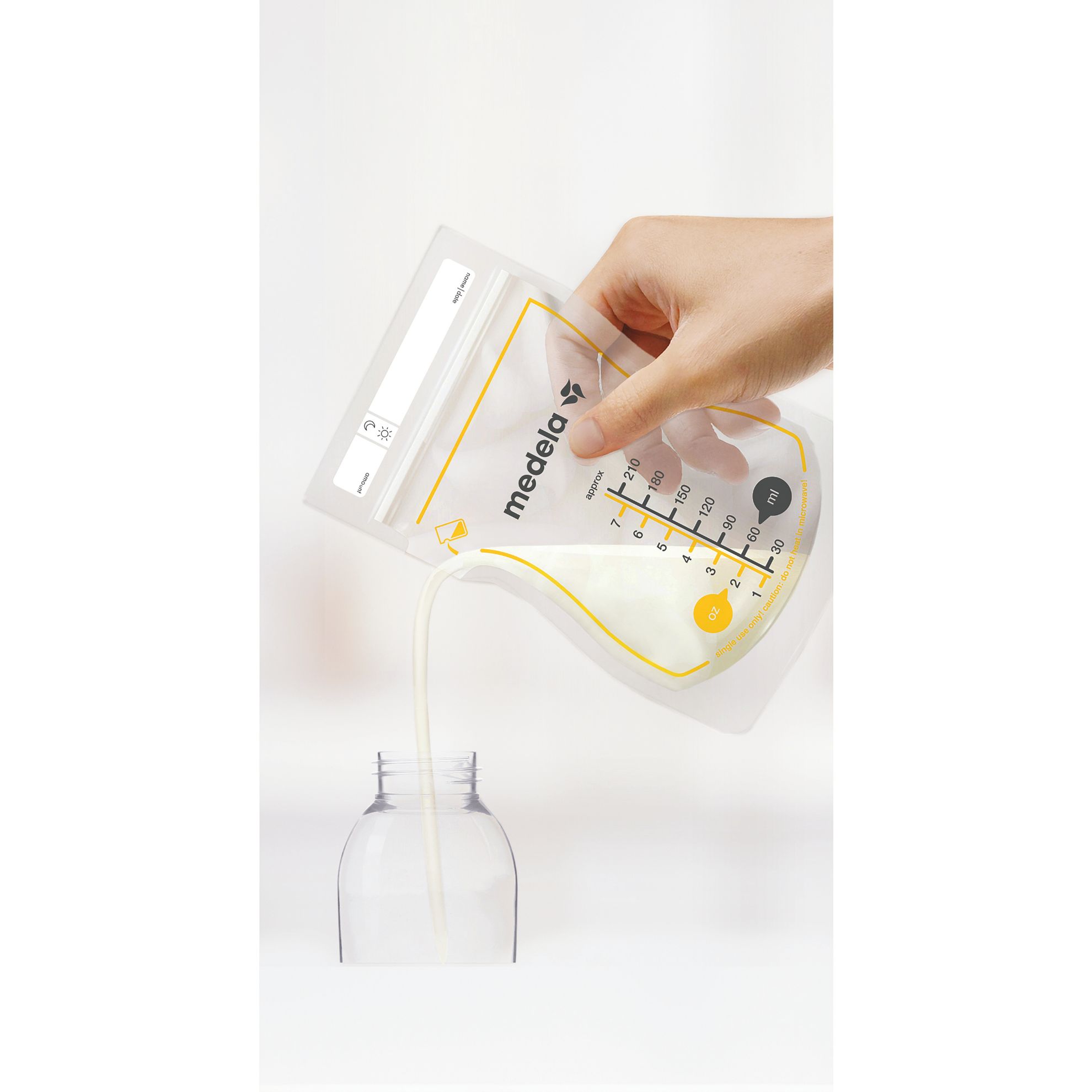 Breast Feeding Supply- Swing Maxi Pump Hands-free + Easy Pour Breast Milk Bags Bundle